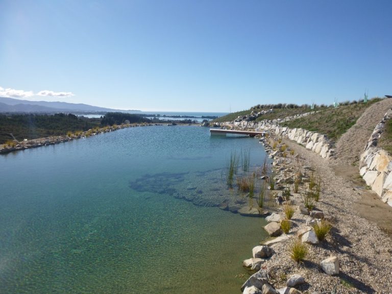Swimmable Large Pond with Views over Tasman Bay